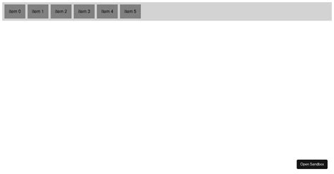 Horizontal List Codesandbox