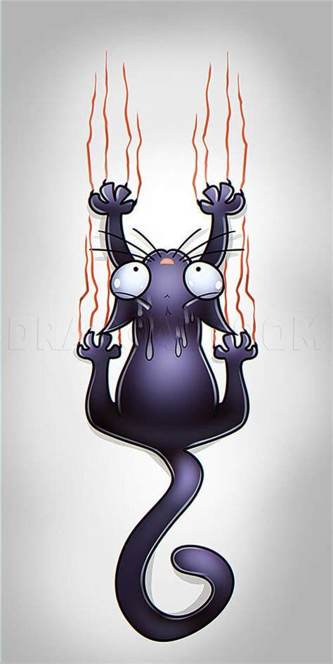 Cat Scratch Tattoo Drawing Lesson Step By Step Drawing Guide By Dawn Cat Drawing Cat