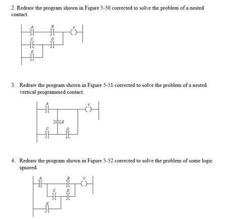 Solved Redraw The Program Shown In Figure 5 50 Corrected To