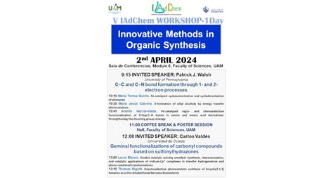 Iadchem Institute For Advanced Research In Chemical Sciences Universidad Autónoma De Madrid