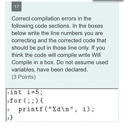 Solved 17 Correct Compilation Errors In The Following Code
