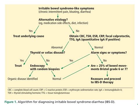 Algorithm For Diagnosing Irritable Bowel Syndrome Diarrhea Grepmed