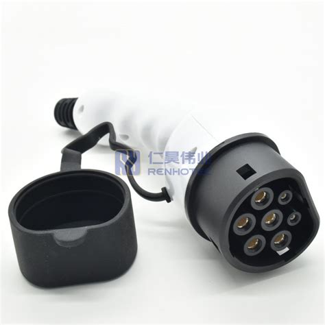 Iec 62196 2 Type 2 Plug Ac Charge Port 16a 250v Connector Single Phase Ev Car For Vehicle End