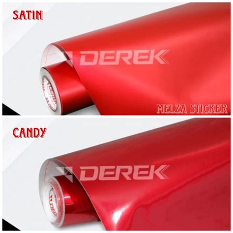Jual Scotlet Merah Metalik Candy And Satin Matte Chrome Series Shopee Indonesia