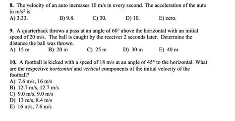 Solved Please Answer Questions 8 10 Explain Each Step If