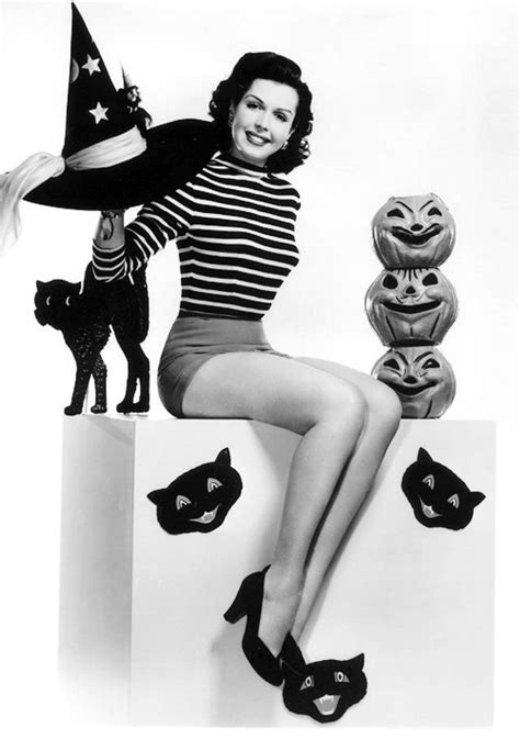 Beautiful Pinup Photos Of Ann Miller With Halloween Themes From The Early S