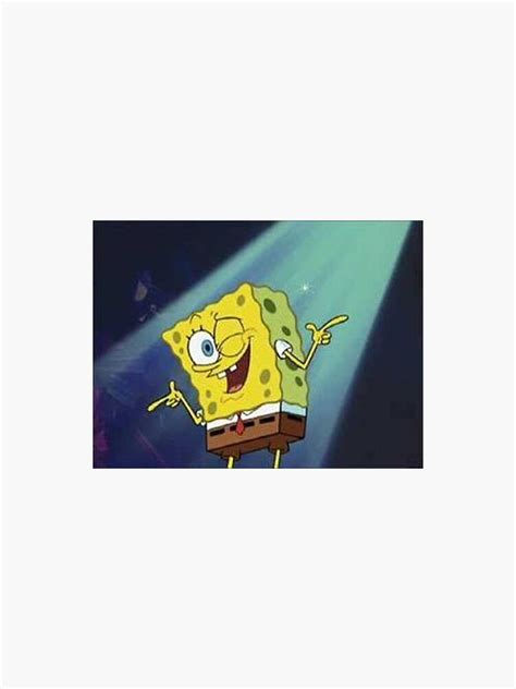 Spongebob Wink Sticker By Jzezima Redbubble