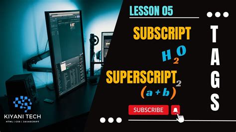 Lesson Elevating Your Text With Superscript And Subscript Tags YouTube