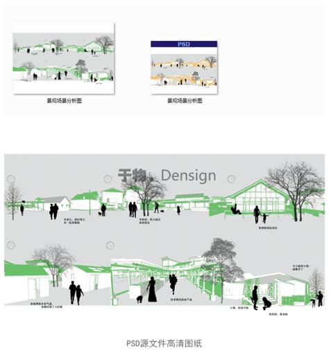 16景观场景分析图建筑景观人群场地气候功能场景分析图表psd素材 艺术设计日志 于物设计