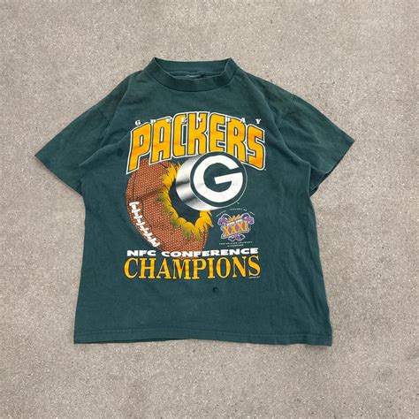 Vintage 90s Green Bay Packers T Shirt Size M Nfl Depop