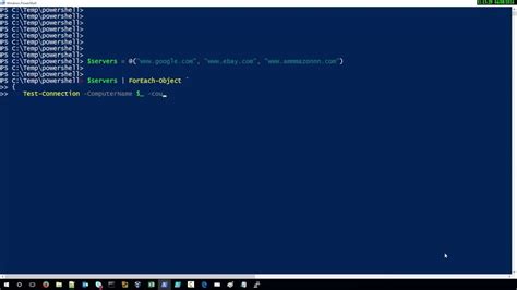 How To Ping Multiple Servers With Pwershell Youtube