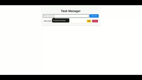 Task Managerjavascripthtmlcss Youtube