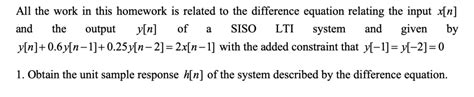 Solved All The Work In This Homework Is Related To The Chegg