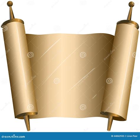 Traditional Jewish Torah Scroll Stock Vector Illustration Of Kabbalah Judaism 44062935