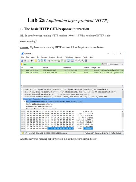 Lab 2a Pdf Hypertext Transfer Protocol Computer Networking