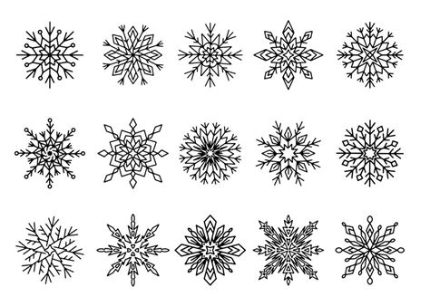 Premium Vector Simple Outline Snowflake Sign Doodle Snowflake Icon Vector Illustration Premium Vector Simple Outline Snowflake Sign Doodle Snowflake Icon Vector Illustration