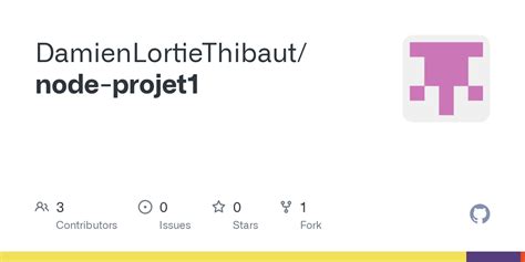 GitHub DamienLortieThibaut Node Projet