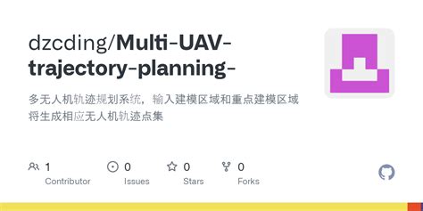 GitHub dzcding Multi UAV trajectory planning 多无人机轨迹规划系统输入建模区域和重点建模区域将生成相应无人机轨迹点集