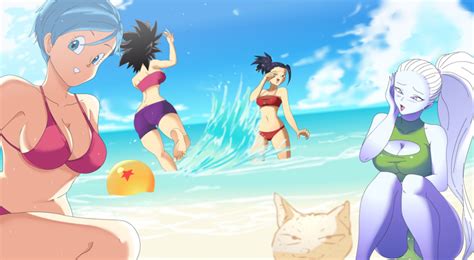 Rule 34 4girls Angel Angel Dragon Ball Ass Beach Beachball Big