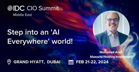 Mohamed Arief On Linkedin Idc Middle East Cio Summit 2024