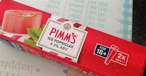 Pimms Ice Popsicles Spotted In Lidl For 1 99 And They Contain 4 Alcohol The Mirror