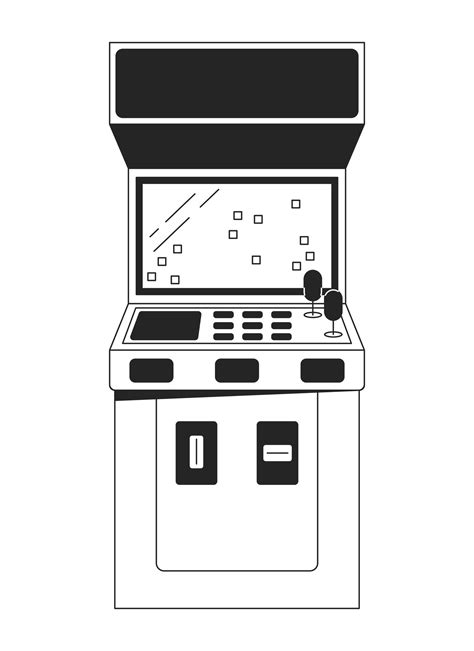 Arcade Video Game Machine Flat Monochrome Isolated Vector Object 28059489 Vector Art At Vecteezy