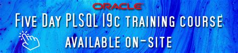 Oracle Plsql 18c Training On Site In Uk And Ireland Seer