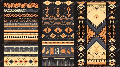 Filipino Tboli Patterns With Tribal Motifs Premium Ai Generated Vector