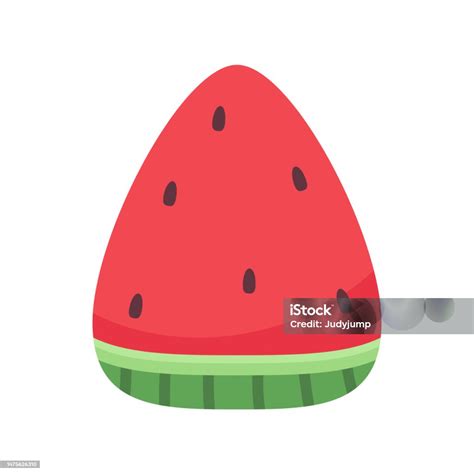 수박 평면 아이콘은 흰색 배경에 격리되어 있습니다 만화 수박 귀엽고 귀여운 스타일 재미 있는 수박 그림입니다 전체 슬라이스 반 신선한 건강한 여름 과일 아이콘 과일에 대한