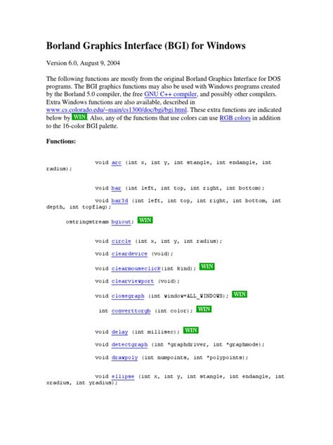 borland graphics interface for windows pdf pdf computer graphics