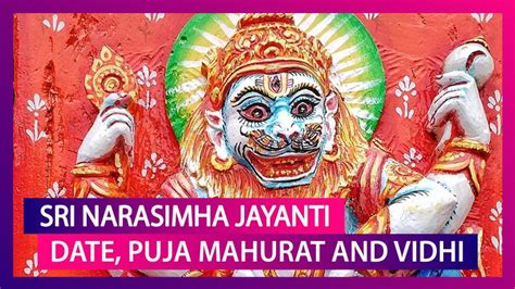 Sri Narasimha Jayanti 2020 Date Mahurat And Vidhi To Mark The Day