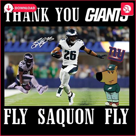 Saquon Soars Chill Guy Thanks Giants In Png Format Svgland