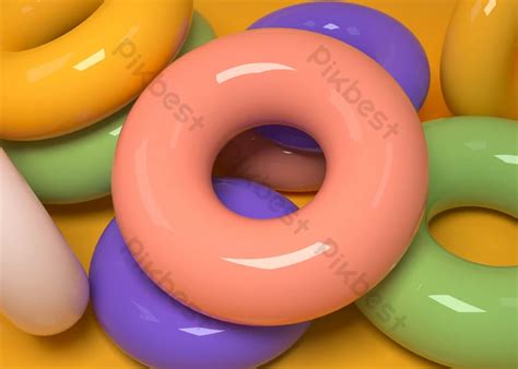 원형 색 공간 렌더링이 있는 3d 배경 Png Psd 무료 다운로드 Pikbest