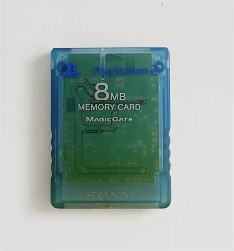 OFFICIAL SONY PS Memory Card Magic Gate Sony PlayStation Blue MB PicClick UK