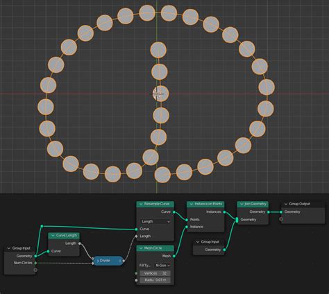 Animation Distribute Circles Evenly Along A Curve Blender Stack