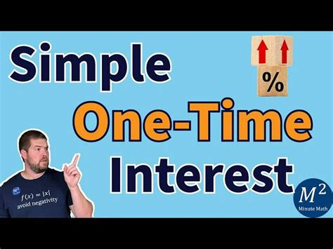 Simple One Time Interest Explained Borrowing Money From A Friend Math Finance