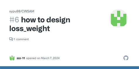 How To Design Loss Weight Issue Xypu CWSAM GitHub