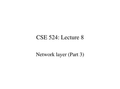 Ppt Cse 524 Lecture 8 Powerpoint Presentation Free Download Id