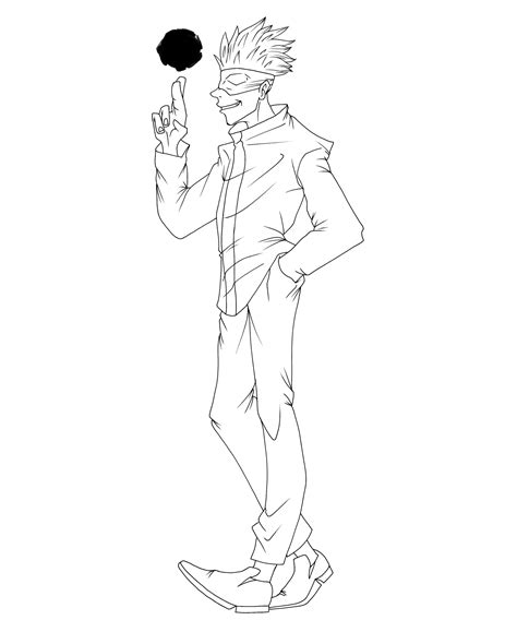 Gojo Coloring Pages Coloring Nation