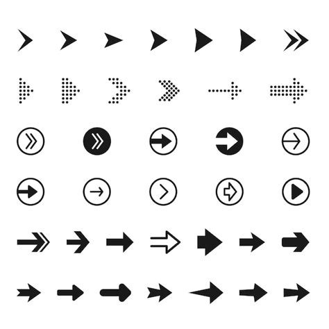 Premium Vector Vector Arrow Set Collection