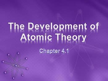 Physical Science The Development Of Atomic Theory TpT
