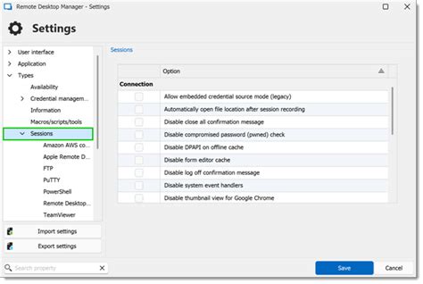 Sessions Devolutions Documentation