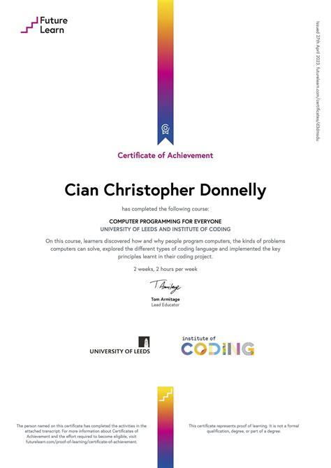 Cian Christopher Donnelly On Linkedin Coding Instituteofcoding Continuingprofessionaldevelopment