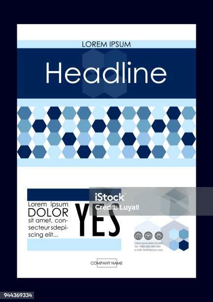 블루 A4 비즈니스 책 표지 디자인 서식 파일입니다 포트폴리오 브로셔 연례 보고서 전단지 잡지 학술지 웹사이트 포스터에 대 한 좋은 0명에 대한 스톡 벡터 아트 및 기타