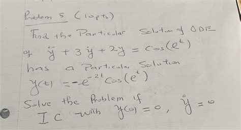 Solved Problem Find The General Solution Of ODEof Chegg
