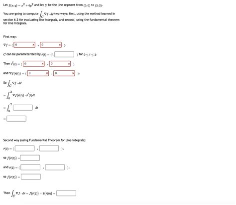 solved let f x y x2 6y2 ﻿and let c ﻿be the line segment