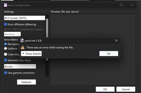 Paint Net Won T Save Dds Files Troubleshooting Bug Reports Paint Net Forum
