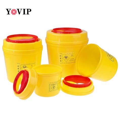 폐기 수집 상자 바늘 통 생물 위험 문신 피어싱 바늘 날카로운 용기 문신 아티스트 폐기물 통 쓰레기통 1 개타투 액세사리 Aliexpress