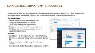 Sap Analytics Cloud PPTX Cloud Computing Internet