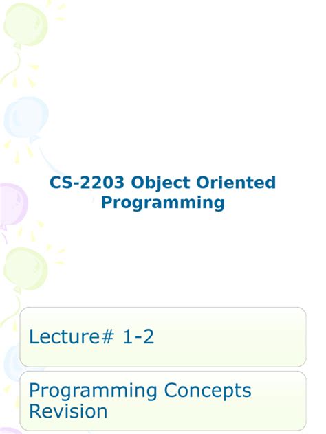 Lecture 1 Pdf C Namespace
